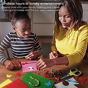 Arteza Ultimate Craft Kit, over 1,000 Pieces and Craft Supplies, Felt, Pom Poms, Googly Eyes, Glitter Glue, Pipe Cleaners for Crafts and DIY Projects