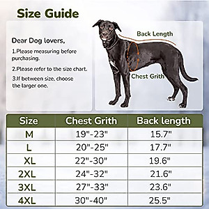 Zeaxuie Double-Layer Winter Dog Jackets, Dog Coats for Large Dogs Winter, Snowproof & Windproof Dog Sweater Coat for Medium, Large, Extra Large Dogs-2XL