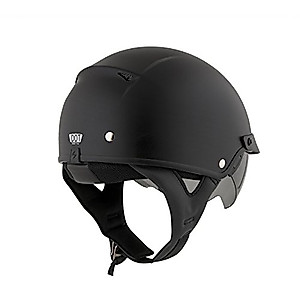 ScorpionEXO Unisex-Adult half-size-helmet-style EXO-C110 Helmet (Matte Black,XX-Large), 1 Pack