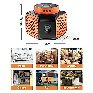 Mouse Repellent, Meilen Mice Repellent Ultrasonic Pest Repeller, Rodent Repellent Indoor, Squirrel Repellent, Rat Control with Ultrasounds and 9 Strobe Lights, Rat Repellent for House RV Garage