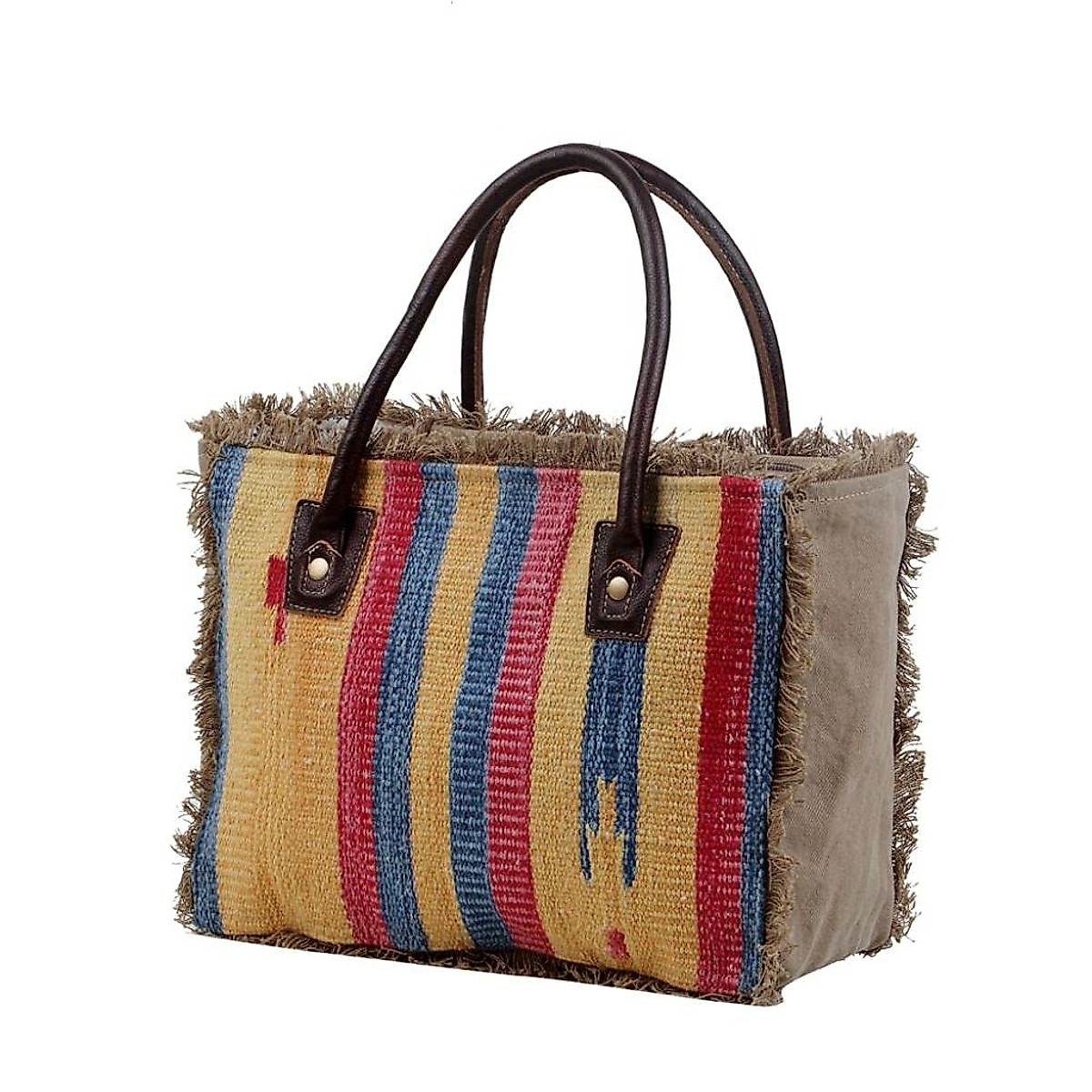 Myra Bag Nature'S Delight Small Bag Upcycled Cotton & Leather S-3075