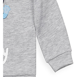 Bluey Little Boys Fleece Hoodie and Pants Outfit Set Grey/Blue 7-8