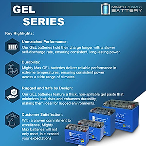 Mighty Max Battery YTX14-BS GEL Battery Replacement for Honda TRX420 Rancher 2x4 2014