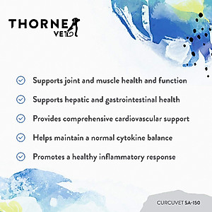 ThorneVET CurcuVET-SA150 – Joint, Muscle, Liver & GI Support for Medium & Large Dogs, 90 Soft Chews