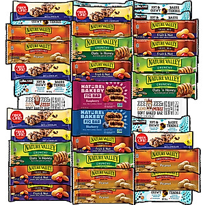 CRAVEBOX Chocolate Granola Bars Variety Pack Bundle Assortment Snack Box - Nutrition Bars Breakfast Bars Healthy Bars for Men Women Boys Girls Kids