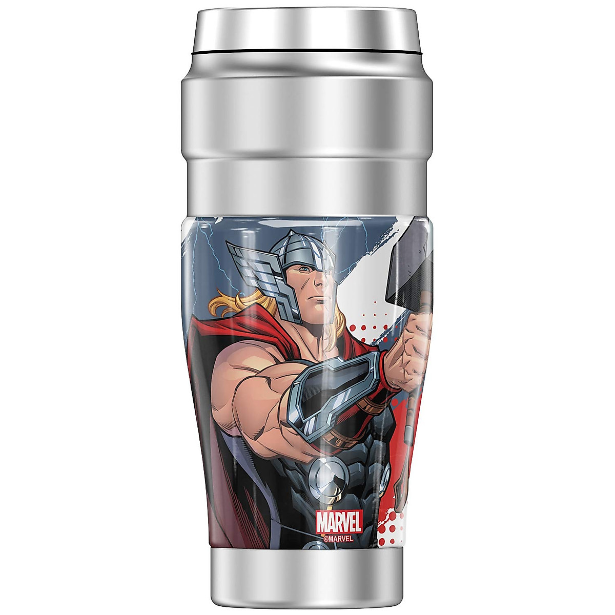 THERMOS MARVEL - Spider-Man Amazing STAINLESS KING Stainless Steel Travel Tumbler, Vacuum insulated & Double Wall, 16oz