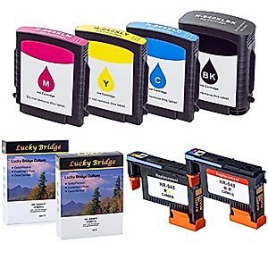 LKB 2PK HP940 Printhead C4900A C4901A Remanufactured Printhead and 1 Set 940 940XL Ink Cartridge for HP Officejet 8000 8500A (Printhead and Cartridge) -USA