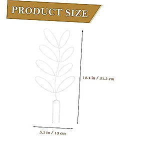 SECFOU 2pcs Plant Climbing Frame Outdoor Planter Stand Flower Plant Rose Trellises Metal Plant Climbing Trellis Small Trellis Garden Trellis Gardening Tool Vine Climbing Support Rack Mini