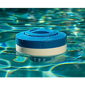 WWD POOL Floating Pool Chlorine Dispenser Fits 1-3" Tabs Bromine Holder Chlorine Floater (Blue)