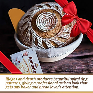 Bread Bosses Bread Bakers Lame Slashing Tool and 9 Inch Banneton Proofing Basket- Great as a Gift