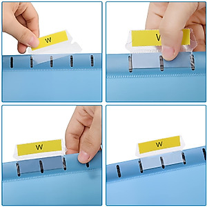 MerryNine Hanging File Folders, 15PCS Letter Size Suspension Files, Polypropylene Filing Cabinet Suspension Files with Tabs and Card Inserts for School Home Work Office Organization (Colorful)