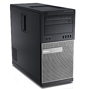 Dell Optiplex 9020 Mini Tower Desktop PC, Intel Core i5-4570, 16GB Ram, 2TB SATA Drive 256GB SSD WiFi, DVD-RW, Dual 19 LCD, Windows 10 Pro (Renewed)