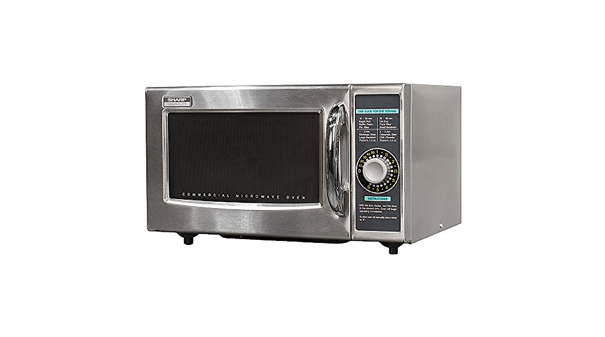 Sharp Commercial Microwave Oven - 1000-Watts, Dial Timer