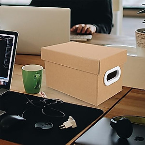 Homoyoyo Box Paper Organizer Handled Storage Container Desk Storage Organizer Desktop Organizing Holder Book Organizer Desktop Storage Organizer Makeup Stand Thick Section Z8