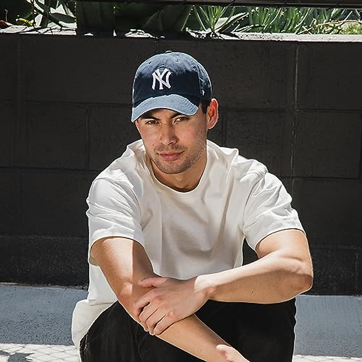 MLB New York Yankees Men's '47 Brand Home Clean Up Cap, Navy, One-Size