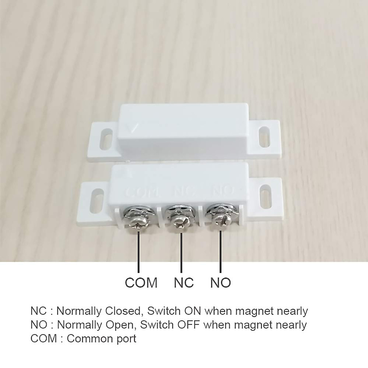 10 Sets Pack of NO&NC Magnetic Door Contacts Alarm Reed Switch Sensor