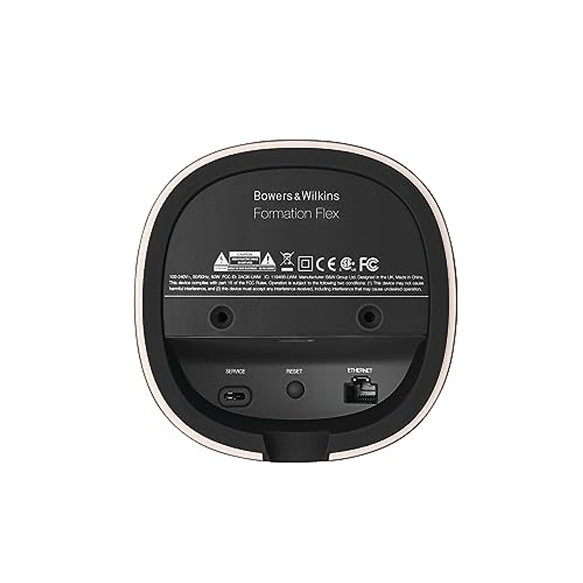 Bowers & Wilkins Formation Flex Wireless Speaker (Single), Multi-Room Music Streaming, (1) 1" Tweeter & (1) 4" Driver, Built-in Bluetooth, AirPlay 2, Wi-Fi & Spotify Connect, Alexa Compatible