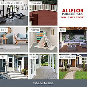 CALIFORNIA PAINTS ALLFLOR Porch, Patio and Floor Enamel Paint, Saddle Brown, 1 Gallon, Extremely Durable Water-Based Formula, Ideal for Patios, Pool Decks, Basements & More