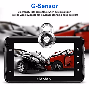 Dash Cam 1080P Full HD 3 Inch Dashboard Camera Car Recorder with 32GB Card 170°Wide Angle Dashcam Driving Loop Recording G-Sensor