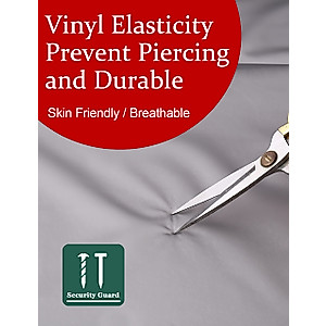 APRONNER Waterproof Plus Size Aprons for Women Men with Pockets Adjustable Durable Rubber Vinyl for Bib Kitchen Cooking Dish Washing Grooming Black Transparent