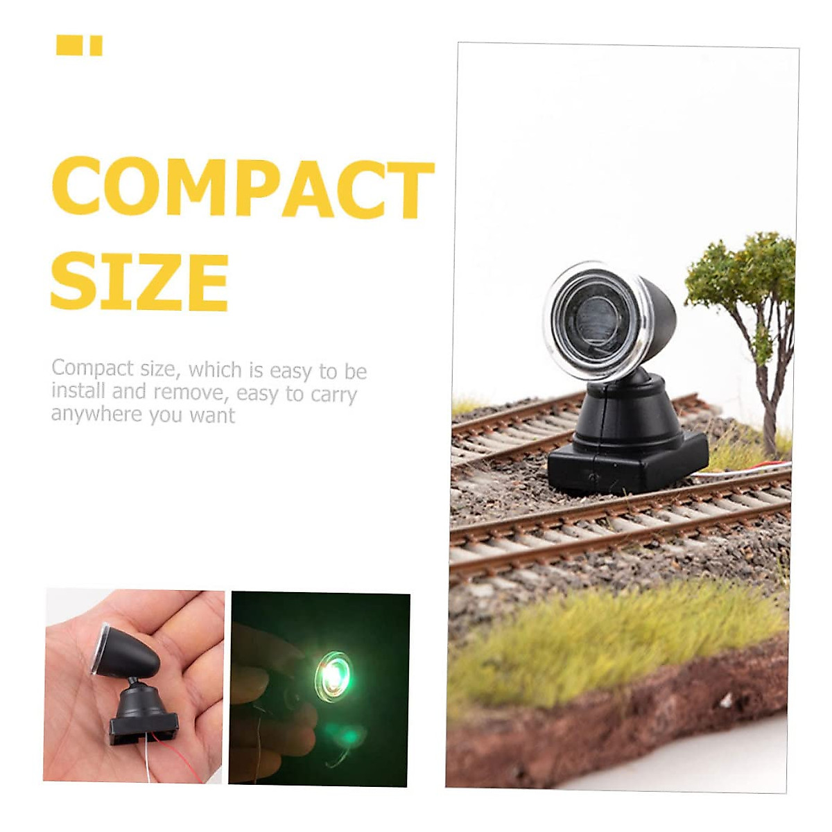 DOITOOL 15 Pcs Model Signal Light Miniature Spotlight Model Sand Table Model Material Sand Table for Kids Children Toys Micro Landscape Decor Miniature Furniture Simulation