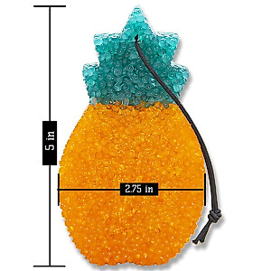 Jamaica Me Crazy Scented Freshies 2-Pack, Lone Star Candles, A Delightfully Whimsical Summer Favorite, 2-Color Palm Tree and Pineapple, Air Freshener, Car Freshener, Strongly Scented Aroma Beads