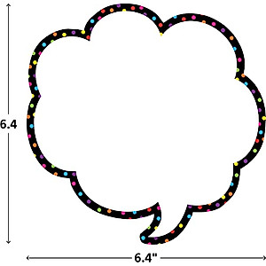 Teacher Created Resources Speech/Thought Bubbles Accents (5047),Multi Color