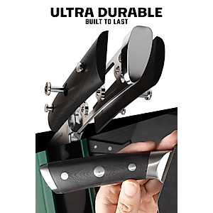 Dalstrong Herb & Salad Rocking Mincing Knife - 7 inch - Gladiator Series Elite - German HC Steel - w/Sheath - Vegetable Knife - Kitchen Knife - NSF Certified