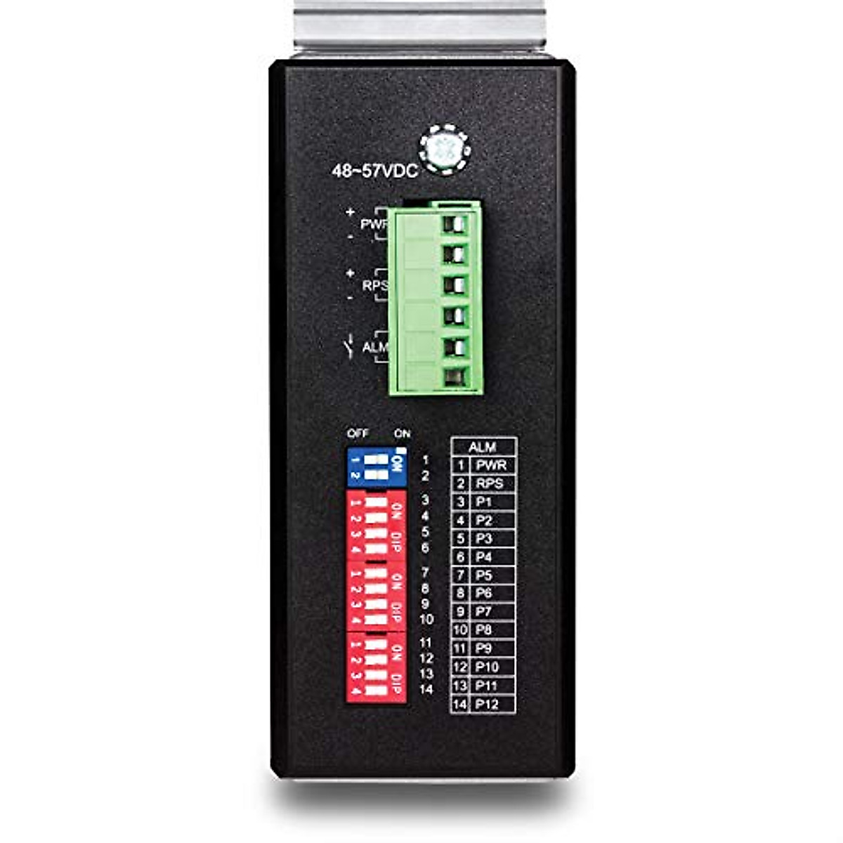 TRENDnet 12-Port Hardened Industrial Gigabit PoE+ Layer 2+ Managed DIN-Rail Switch, 240 Watt Power Budget, IP30 Rated, Din-Rail Mount, 24 Gbps Switching Capacity, Lifetime Protection, TI-PG1284i …