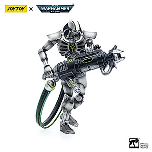LEBOO JOYTOY Warhammer 1/18 40K Action Figures Extreme Warrior Joy Toy Models Necrons Sautekh Dynasty Immortal with Tesla Carbine