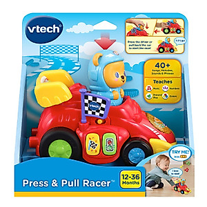 VTech Press and Pull Racer, Red