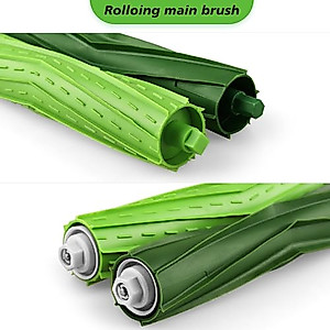 26 Pack Replacement Parts for iRobot Roomba E/i/j Series, E5 E6 E7 i2 i3 i3+i4 i4+ i6 i6+ i7 i7+ i8 i8+/Plus, 2 sets of multi-surface rubber roller brush 8 filters 8 side brushes 8 bags