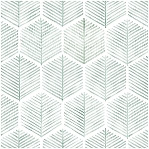 Modern Peel and Stick Wallpaper 17.3''×78.8'' Geometric Wallpaper Boho Contact Paper Green and White Self-Adhesive Wallpaper Removable Decorative Wallpaper for Bedroom Bathroom Cabinets Decor Vinyl