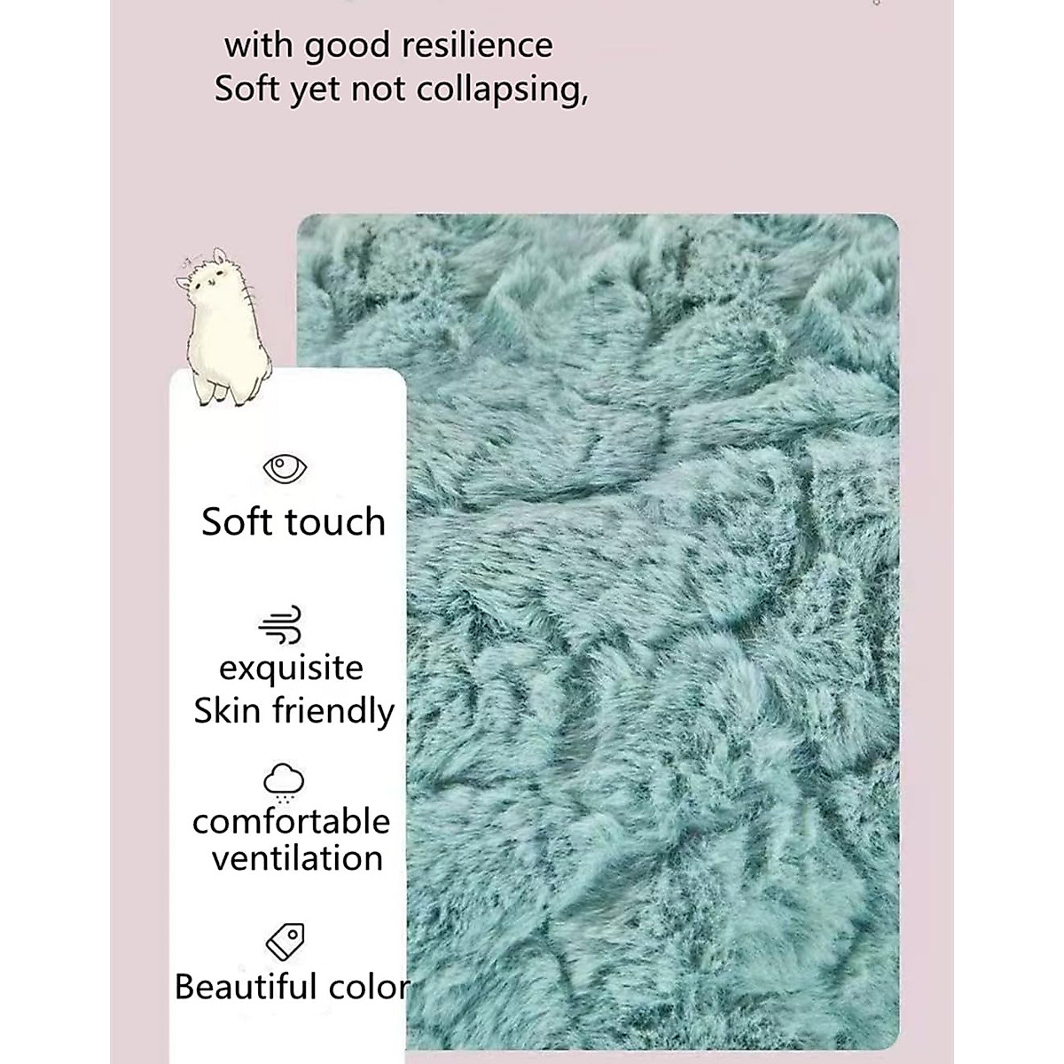 Alpaca Stool, Living Room Decoration, Animal seat, Shoe Changing Stool, Leisure Chair, Sitting Stool (SkyBlue)