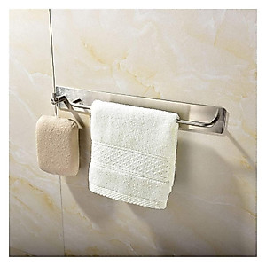 Towel Racks Towel Holder Rails Towel Rack, 304 Stainless Steel Non-perforated Kitchen Towel Bar Single Lever Hook Bathroom Towel Bar Toilet Bath Towel Rack