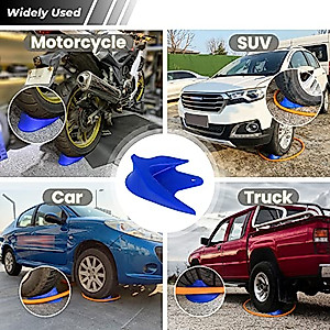 HOXWELL Hose Guide for Car Wash Tool, Durable Plastic Wash Hose for Car Detailer, Prevent Hose Stucking Under Tires (4 Packs Blue)