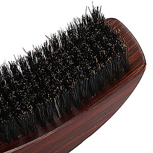 Curved Beard Brush, Wooden Beard Comb for Men Moderate Hardness Beard Brush Portable Mustache Hairbrushes Professional Beard Cleaning Brush for Home, Salon or Travel Use