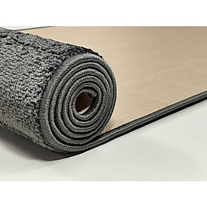 Kitchen Mat,Non Skid Washable Carpet Runner Rug for Narrow Galley Peninsula U L Shaped Small Kitchen Floor, Tribal Mayan Style 24.5 in x 5 ft