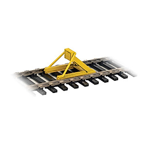 Walthers HO Scale Assembled Train Track Bumper 4-Pack - Yellow