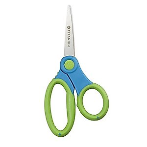 Westcott Kids Titanium Bonded Scissors, Pointed, 5", Color Varies (15987)