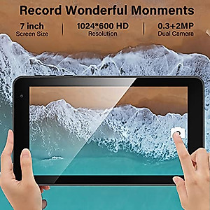 7 inch Tablet, Android 11, 2GB RAM 32GB ROM, Quad-Core Processor, Dual Camera, WiFi, Bluetooth, 128GB Expand, Google Play GMS Certified