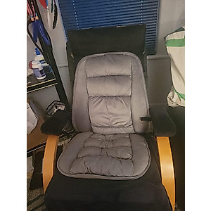 ALIBO Orthopedic Firm Chair Lumbar Support Cushion Set Non-Slip Bottom Coccyx Pads Warm Adjustable Curvature Low Back Pain Relief Relax Pillow for Office,Dinning Chair,Recliners,Sofa and Car Grey