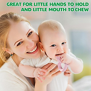 FEISCS Baby Teether Silicone Teething Toys for Babies 6-12 Months 0-6 Months,Baby Chew Toys Teething Relief,Gifts for Baby,BPA-Free