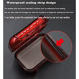 FEDAI Earphone Case, ABS Resin Hard Storage Box Multifunction Protective Case for Earphone, Earbud, in-Ear Monitor Eartip(Black)