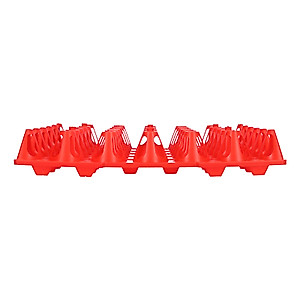 01 Egg Flats, 30 Cell Reusable Egg Storage Tray 5PCS for Hennery for Farm(red)