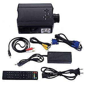Safstar 2000 Lumens Mini Multimedia Portable Projector HD 1080P LCD LED Video Game Home Cinema Theater Movie Projector
