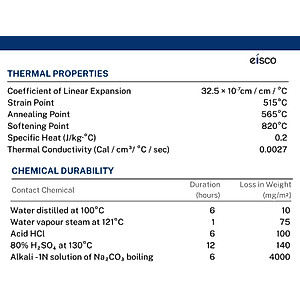 EISCO 6PK Beakers, 800ml - Griffin Style, Low Form with Spout - White, 100ml Graduations - Borosilicate 3.3 Glass