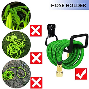 BEIIMPKLU Garden Hose Holder - Heavy Duty Hose Hanger Wall Mount, Water Hose Holder for Outside Yard, Metal Hose Hooks For Garden Hose, Extension Hose
