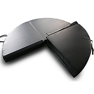 Pole Dance Mats, 3.6" thick, 5ft wide Pole Crash Mats, Specialized Fall Safety Padding Made for Pole by Pole Tribe (Black, 3.6 inch thick 5ft wide)