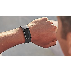 Fitbit Charge 5 Infinity Accessory Band, Official Product, Black, Small
